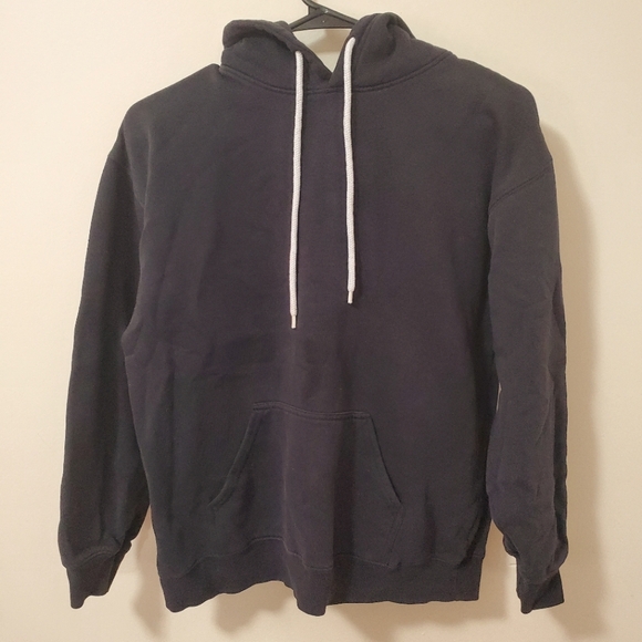 Forever 21 | Tops | Black Hoodie With White Drawstrings S | Poshmark
